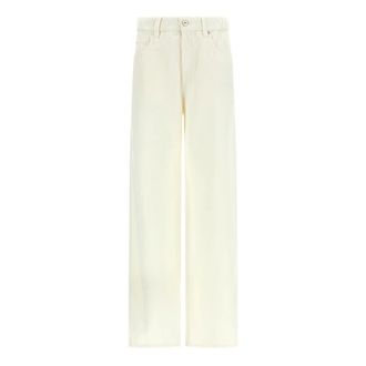 Brunello Cucinelli Femme, Jeans, Beige, Taille: 40 FR Pantalon Contemporain