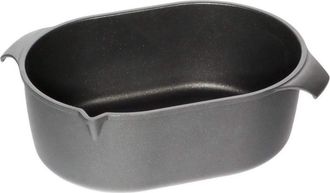 AMT Gastroguss Br&auml;ter 32 x 22 cm, 11 cm hoch, Bratentopf, induktionsgeeignet, Lotan Antihaft-Veredelung, Gusspfanne (Aluguss), AMZN-I-3222