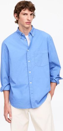 Arket Legeres Popeline-Hemd -Blau