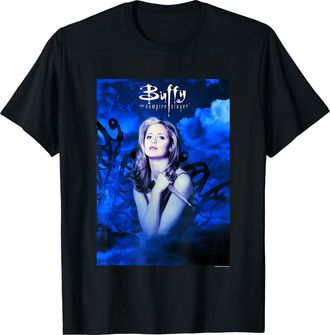 Buffy the Vampire Slayer Buffy The Vampire Slayer Vintage Blue Buffy Summers Portrait T-Shirt