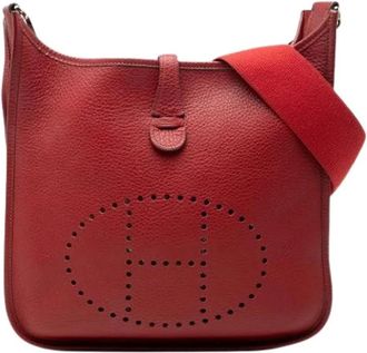 Herm&egrave;s Pre-owned Sac bandouli&egrave;re Evelyne II PM - Femme - Pre-owned - Rouge - Taille: ONE Size