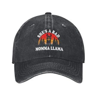 Generic Cest Une Maman Lama M&eacute;chante Homme Femme Casquette De Baseball Anti-Soleil Hip-Hop Cap sans D&eacute;formation Chapeau De Cowboy pour Golf Cyclisme Randonn&eacute;e