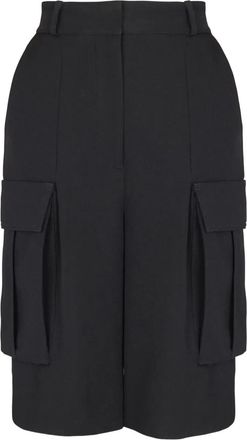 Balmain short à détails plissés - Noir