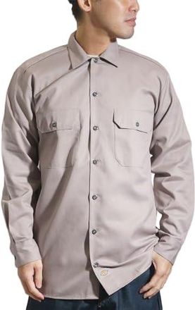 Dickies Chemise à Manches Longues Coupe Classique de Travail décontracté pour Homme - - Large