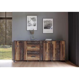 Loftscape home24 Sideboard II 206 x 86 x 42cm Braun