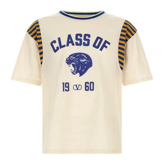 Valentino Garavani Homme, Tops, Multicolore, Taille: M T-shirt Panth&egrave;re