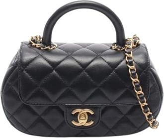 Chanel Sac bandouli&egrave;re vintage Pre-owned - Femme - Pre-owned - Noir - Taille: ONE Size