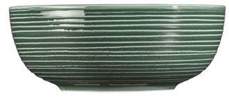 SELTMANN WEIDEN Terra Foodbowl 20 cm, 1720 ml, Servierschale mit spiralf&ouml;rmigem Relief, Sp&uuml;lmaschinen- und mikrowellenfest, Porzellan, Moosgr&uuml;n