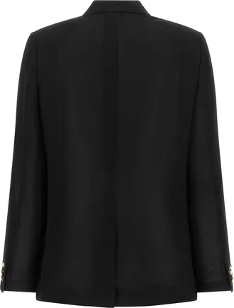 Comme Des Gar&ccedil;ons Jewel Button Blazer - Black