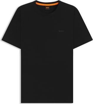 BOSS Hommes Tegood T-Shirt en Coton flammé avec détail logoté