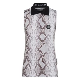Plein Sport Polo Python - - Sport - Damen - Grau - S