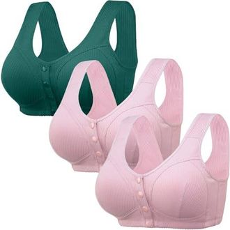 Generic Soutien de lingerie pour femme, bretelles r&eacute;glables, soutien-gorge enti&egrave;rement couvrant, soutien-gorge confortable sans armatures, Vert menthe., 44