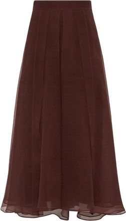 Brunello Cucinelli Femme, Jupes, Rouge, Taille: 34 FR Paneled Circle Skirt