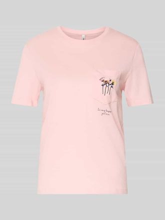 Only Regular Fit T-Shirt aus reiner Baumwolle Modell POLLY