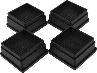 DOITOOL 4 Stück Möbelerhöher Stapelbar aus Robustem Material rutschfest für Betten Sofas Schränke Schwere Möbel Sicher Anheben Kratzschutz und Mehr Stauraum u