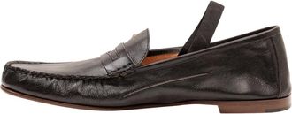 Versace Homme, Chaussures, Noir, Taille: 45 EU Mocassins T.0,5 Calf