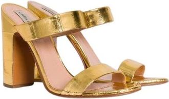 Alberta Ferretti Femme, Chaussures, Jaune, Taille: 39 EU High-Heel Eel Leather Sandal