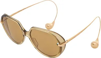 Bottega Veneta unisex, Accessoires, Jaune, Taille: 60 MM Lunettes de soleil