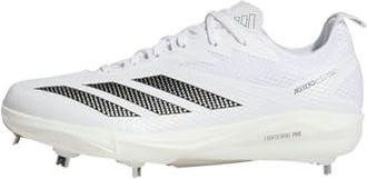 adidas Mens Chaussure &agrave; Crampons Adizero Electric 2.0, Cloud White/Core Black/Silver Metallic, 41 1/3