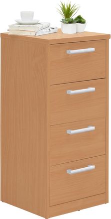 Xora Kommode, Buche, Holzwerkstoff, 4 Schublade(n) Schubladen, 38x84x36 cm, Wohnzimmer, Kommoden & Sideboards, Kommoden