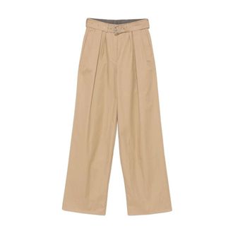 Dries Van Noten Femme, Pantalons, Beige, Taille: 36 FR Wide Pantalons