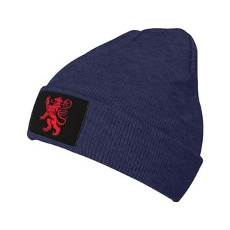 Generic Extensible Tricot&eacute; Bonnet, Lion Pantalon, Symbole du Drapeau &eacute;cossais, &Eacute;cosse, Classique Beanie Hats, Tricoter Chapeau pour Cyclisme, Ski, Sports