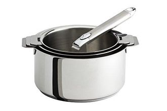 Cristel s3cz S&eacute;rie de 3 Kasserollen Mutine Fixe + 1 Abnehmbarer Griff Edelstahl Zenith