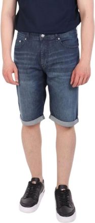Karl Lagerfeld Homme, Shorts, Bleu, Taille: W33 Carpenter Denim Shorts