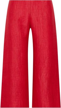 Maliparmi Maliparmi, Femme, Pantalons, Rouge, Taille: 36 FR Linen Jacquard Pantalons