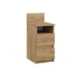 Vicco Monty, Ch&ecirc;ne de force dor&eacute;, 25x59.1cm avec 2 tiroirs