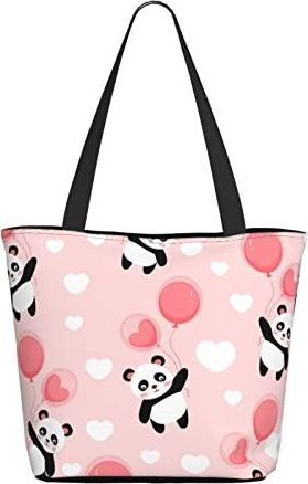AOOEDM Lovely Pandas Ladies Shopping Bag 13x11x7in.Le cadeau parfait pour la Saint-Valentin.Cest de la Saint-Valentin pour maman, fille, &eacute;pouse, etc