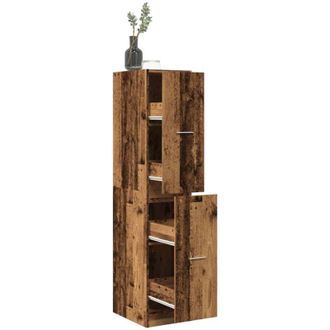 vidaXL Armoire dapothicaire vieux bois 30x41x144,5 cm bois ing&eacute;nierie - Vidaxl