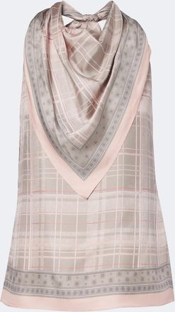 Acne Studios Top en soie &agrave; carreaux