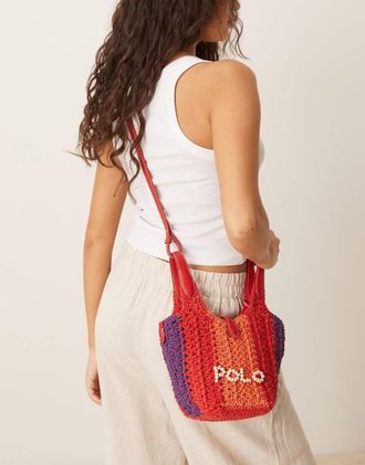 Polo Ralph Lauren Petit sac bandouli&egrave;re - Rouge