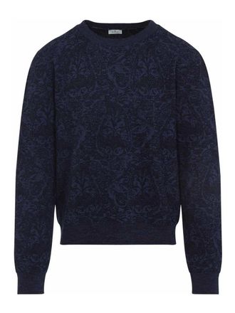 Etro Pull Col Rond - Gris