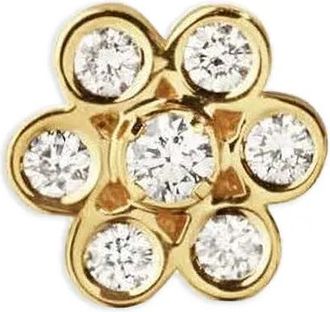 Sophie Bille Brahe 18K yellow gold Lily Fleur diamond earring - Or