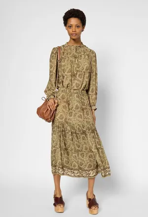 Gerard Darel Blouse imprim&eacute; cachemire - ULYANA - Vert Kaki