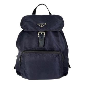 Prada Pre-owned Vintage Nylon Backpack - - Pre-owned - Damen - Blau - ONE SIZE