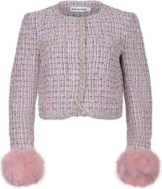Self Portrait Veste Casual - Couleur Chair