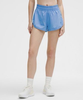 lululemon Track That Shorts mit Liner und hohem Bund für Frauen - 8 cm - Größe 14 in Pool Party