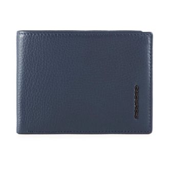 Piquadro Portefeuille avec poche &agrave; monnaie et protection anti-fraude Rfid - Homme - Accessoires - Bleu - Taille: ONE Size