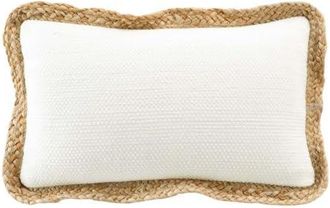 Douceur d'Int&eacute;rieur Akina Kissen mit abziehbarem Bezug (30 x 50 cm), Natur, Baumwolle und Polyester mit Jute