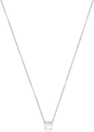 Luxenter Halskette mit Alphabet-Finish - Buchstabe C, Mediano, Metall, ohne Edelstein, Mediano, Metall, Kein Edelstein