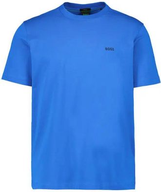HUGO BOSS Herren T-Shirt blau Baumwoll-Jersey