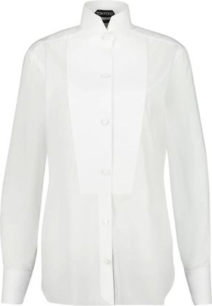 Tom Ford Femme, Blouses et Chemises, Blanc, Taille: 34 FR Cotton Voile Shirt