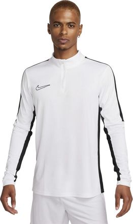 Nike Academy 23 Sweatshirt mit kurzem Rei&szlig;verschluss f&uuml;r Herren (Wei&szlig;/Schwarz)