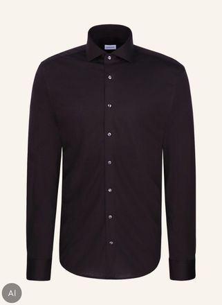 Seidensticker Seidensticker Jerseyhemd Slim Fit schwarz
