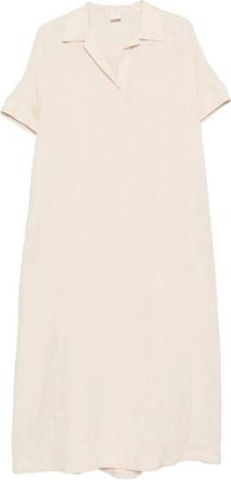 Eleventy Femme, Robes, Beige, Taille: 36 FR Robe sable