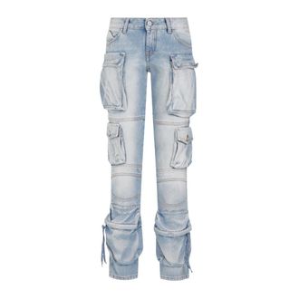 The Attico Blaue Denim Lange Hose - - Jeans - Damen - Blau - W25