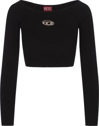 Diesel Damen, Oberteile, Schwarzk, XSGröße